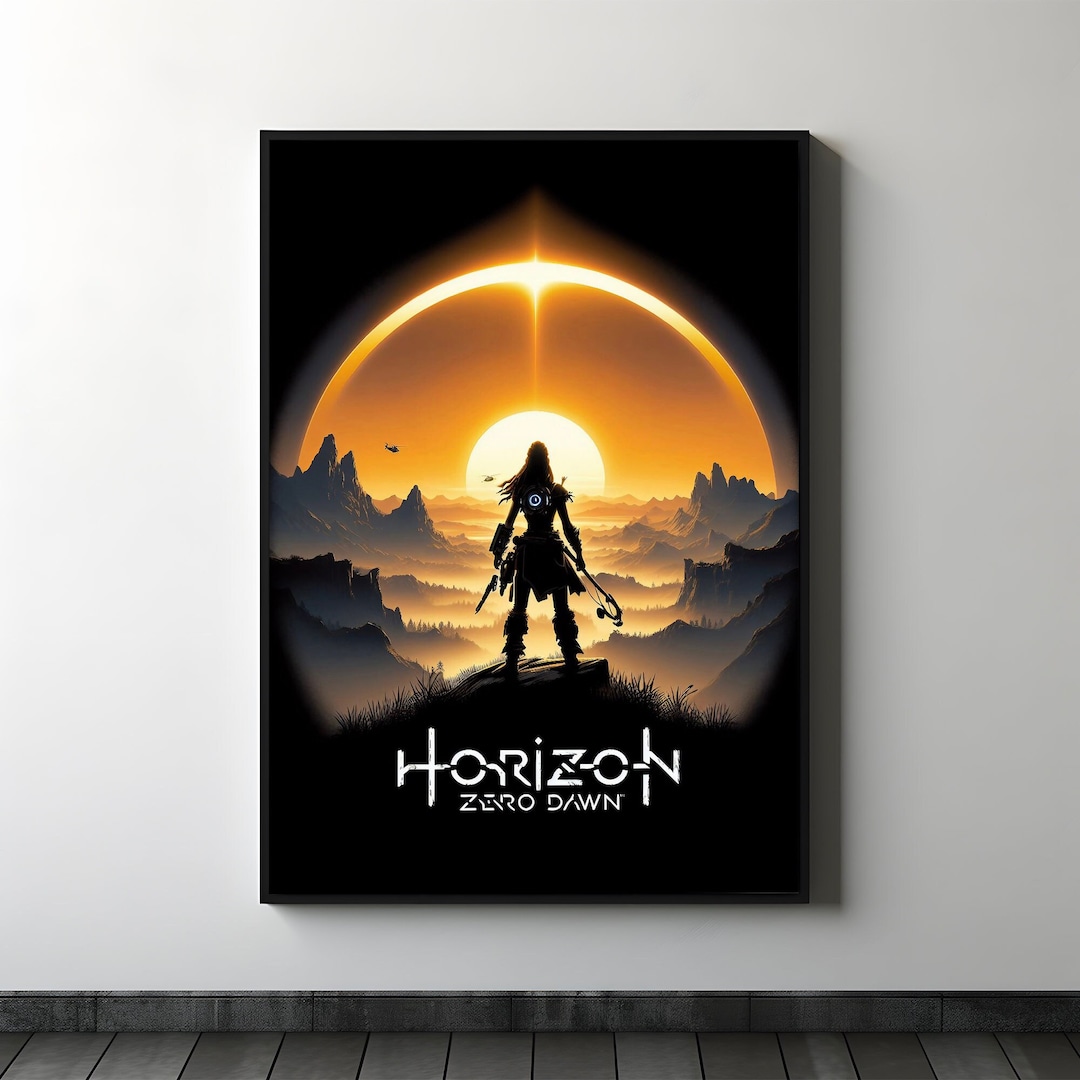Horizon Game Art, Full Page, Minimalist, Video Game Print, Home Decor ...