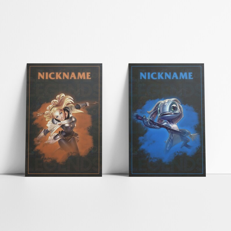 Custom League of Legends Poster Digital Game Poster Lol - Etsy