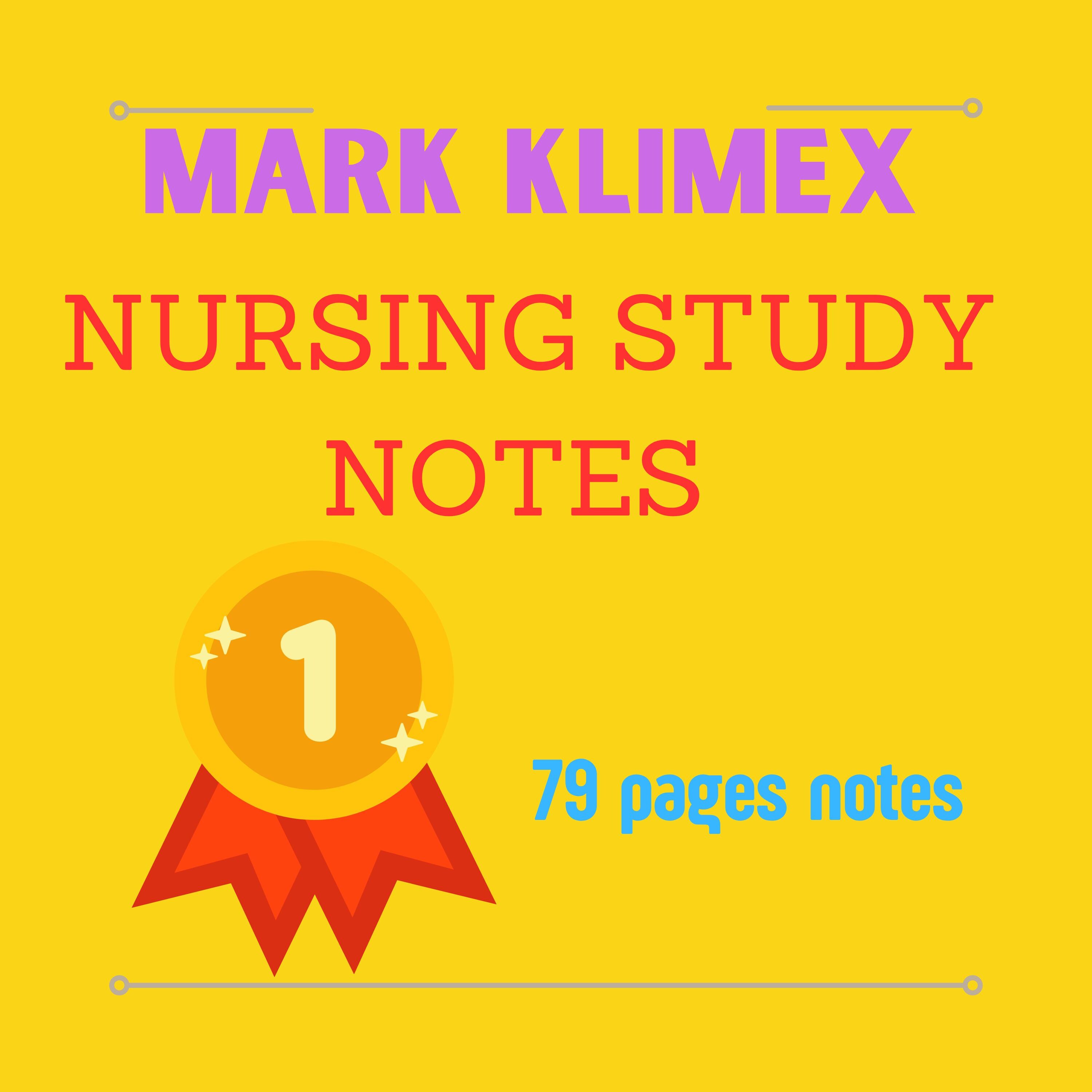 MARK KLIMEX Study Notes for NCLEX Exams - Etsy MARK KLIMEX Study Notes for NCLEX Exams - Etsy