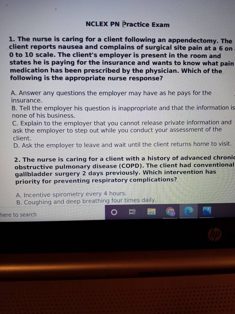 NCLEX PN Exams Practice Questions With Answers and Rationals - Etsy