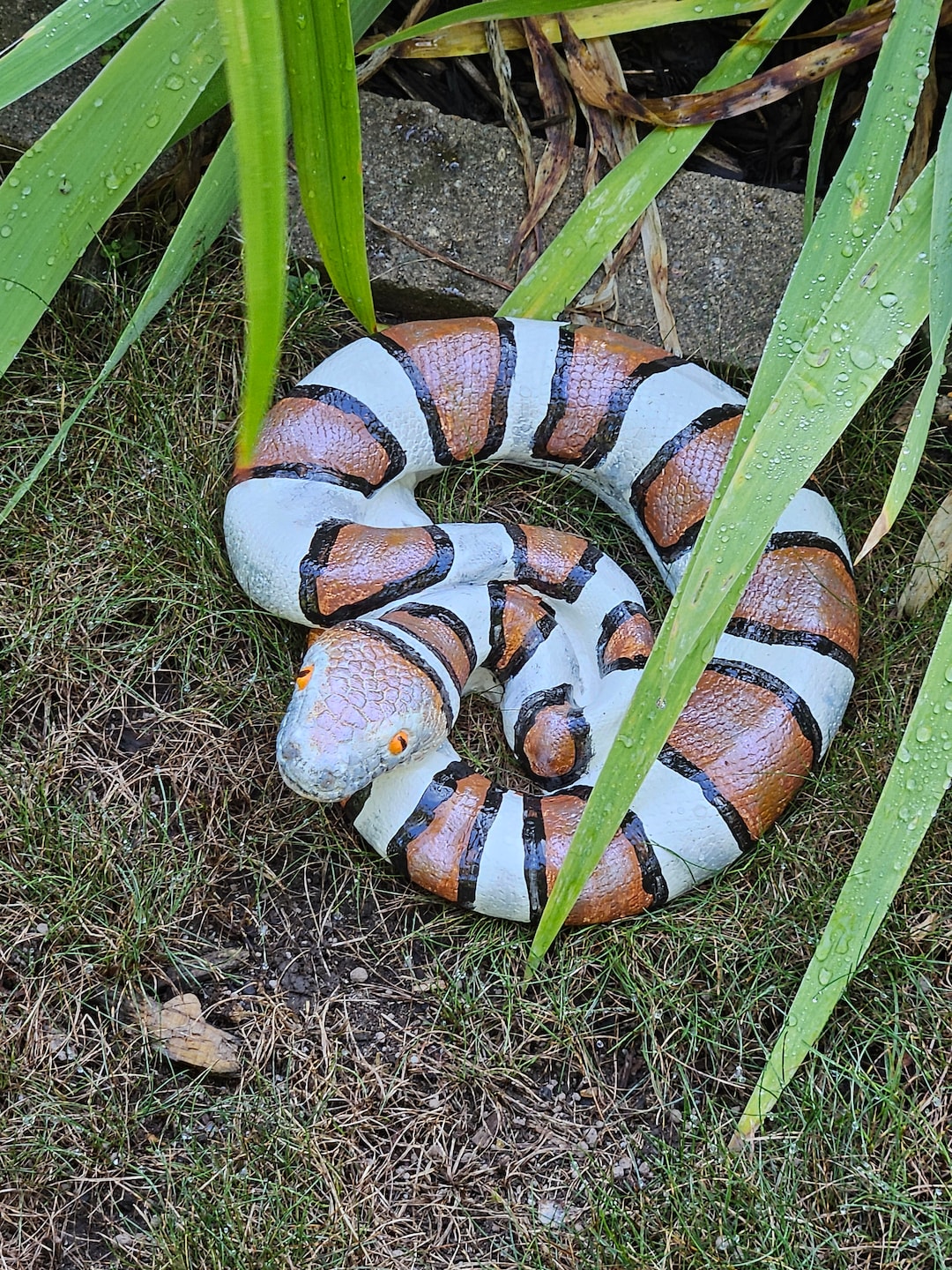 Exquisite Realistic Concrete Snake Statue - Sealed for Outdoors ...
