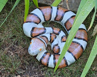 7 1/2 Cement Coiled Snake Garden Art Concrete Rattlesnake Statue - Etsy