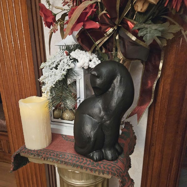 Outdoor Large Cat Statue - Etsy