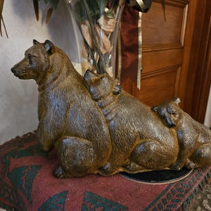 Concrete Bear Statue Your Choice, Polar Bears or Brown Bears!! Hand ...