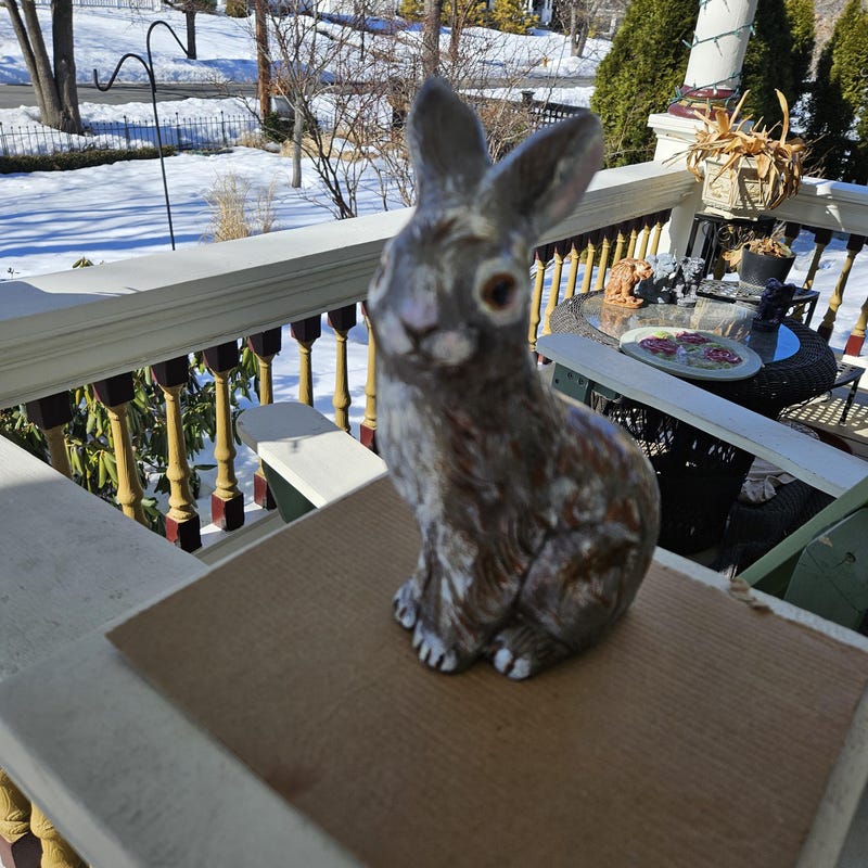 Concrete Rabbit - Etsy