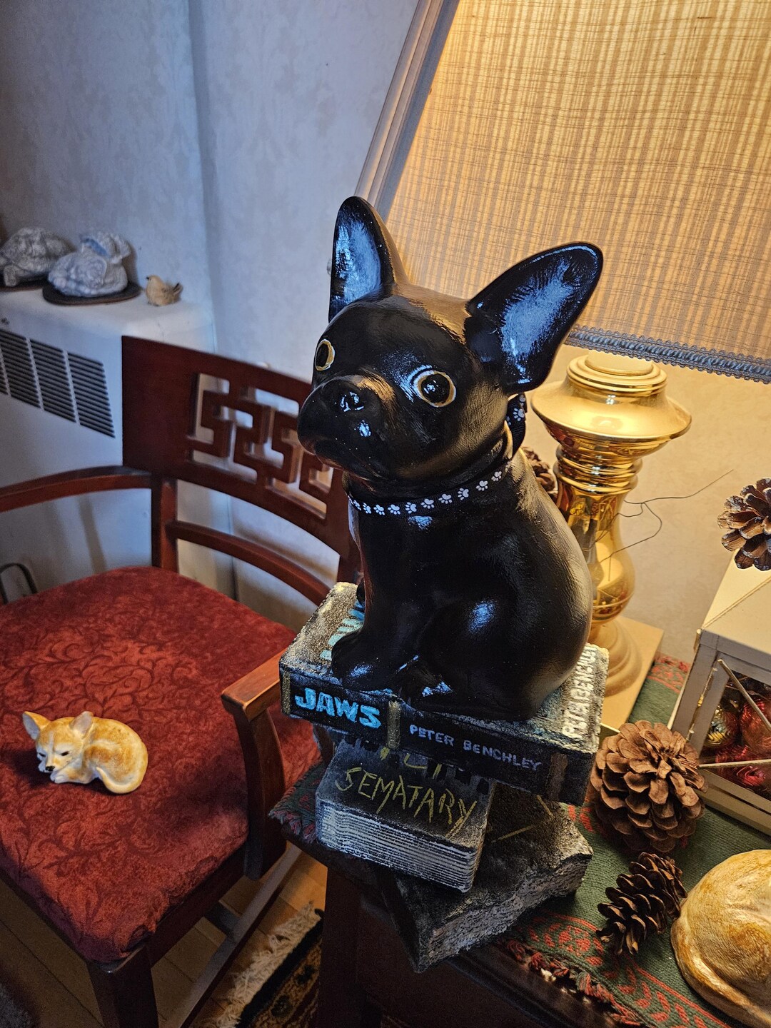 Concrete Frenchie DOG! Memorial Statue French Bulldog! Indoor or Sealed ...
