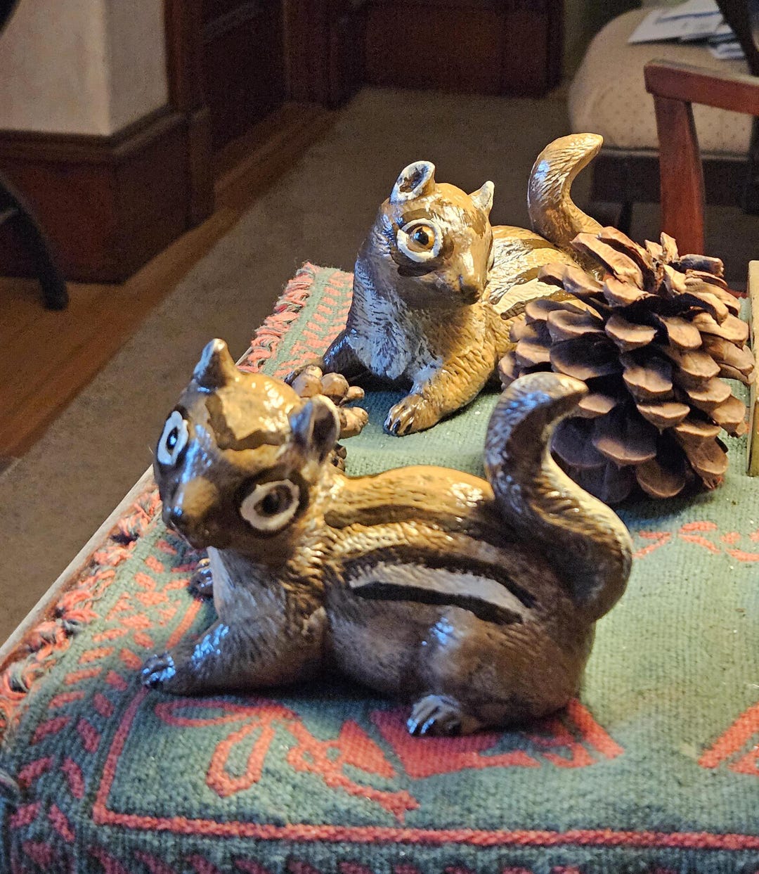 Adorable Life Size Concrete Chipmunk Statue! Indoor/outdoor Hand-cast ...