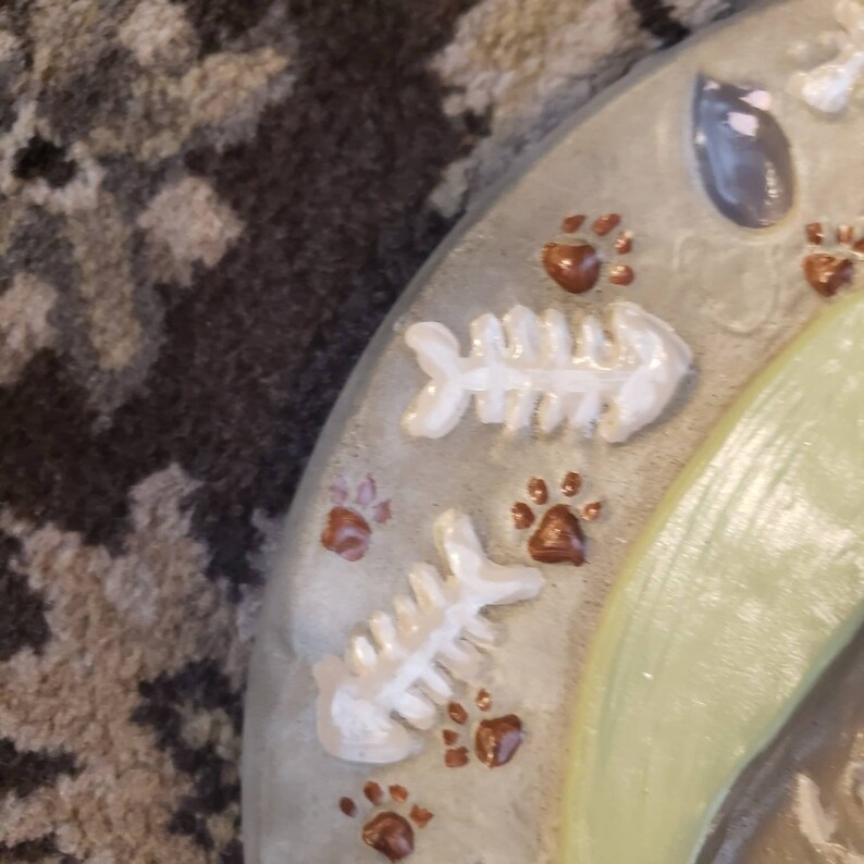Cat Stepping Stone Statue Solid Concrete Beautiful and - Etsy