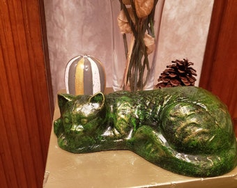 Jade Cat Statue - Etsy