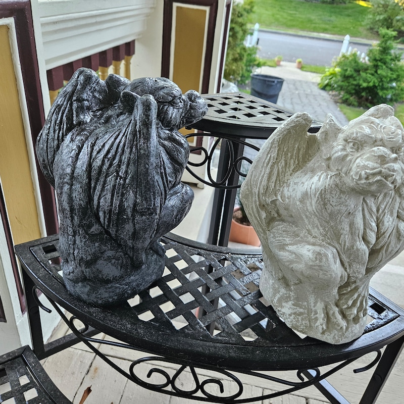 Outdoor Gargoyle Garden Statue - Etsy
