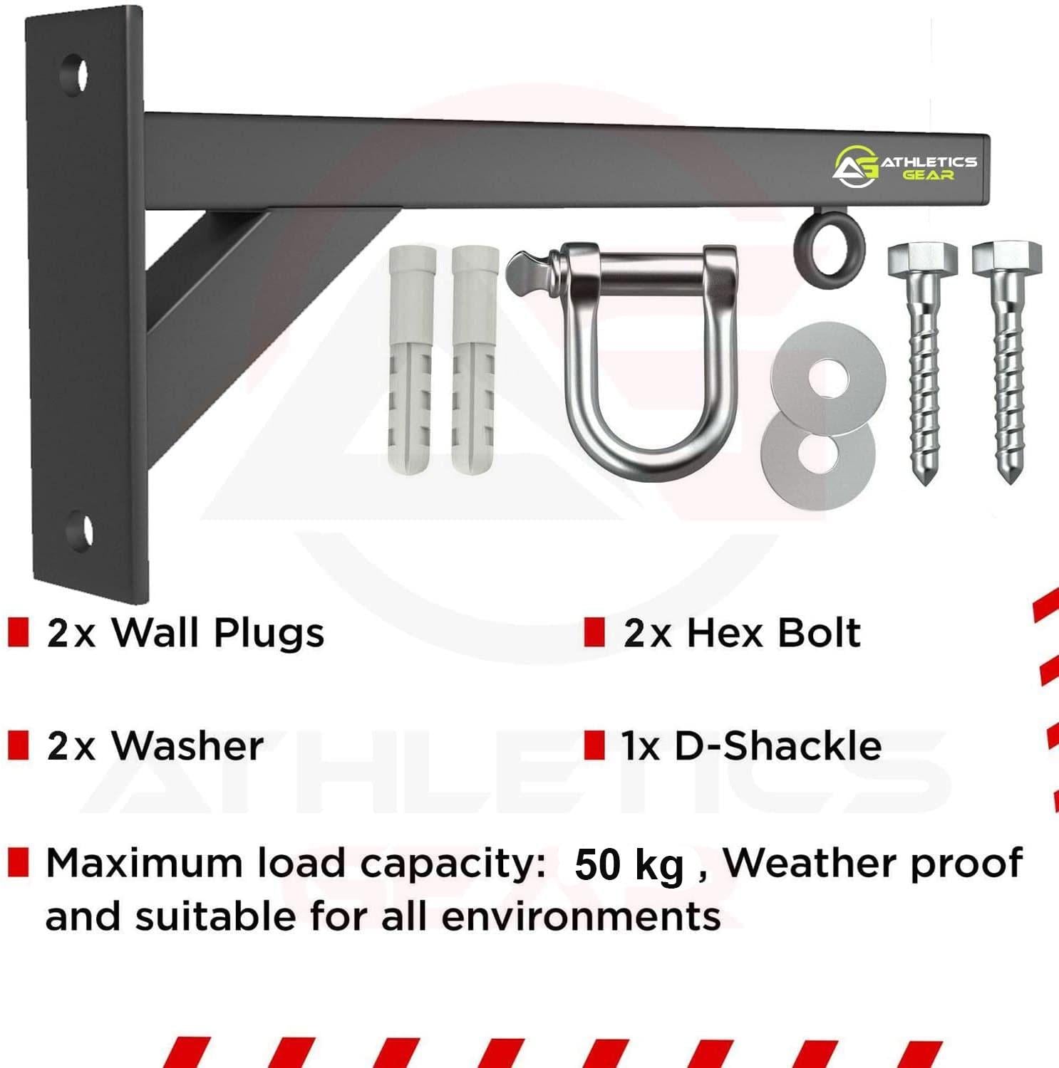 12 Inches Wall Bracket Steel Mount Weight Hanging Stand Hanger Boxing ...