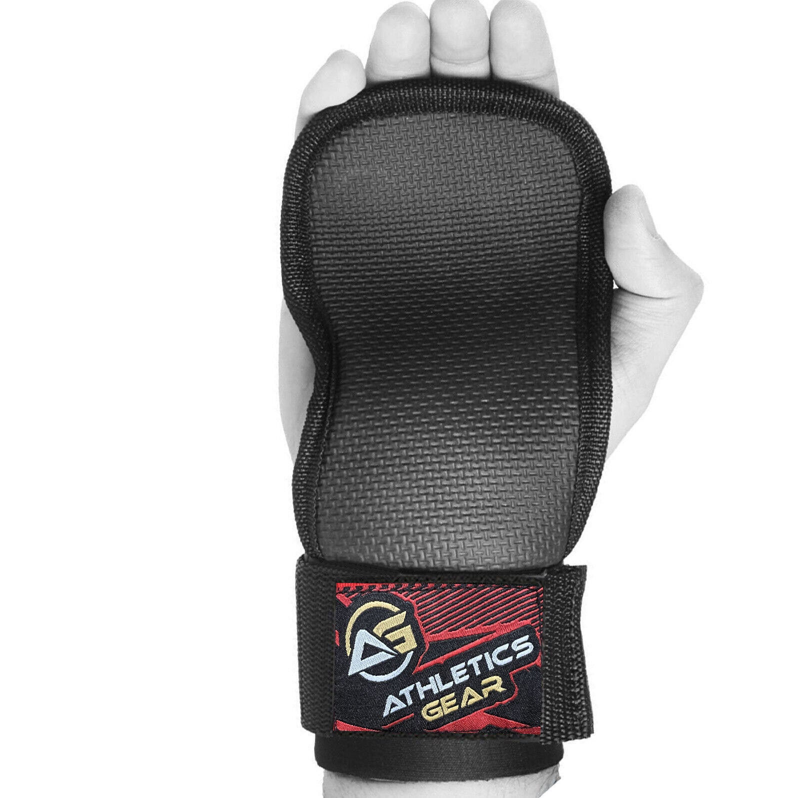 Weight Lifting Rubber Pads Gym Straps Neoprene Wrist Support Grips ...