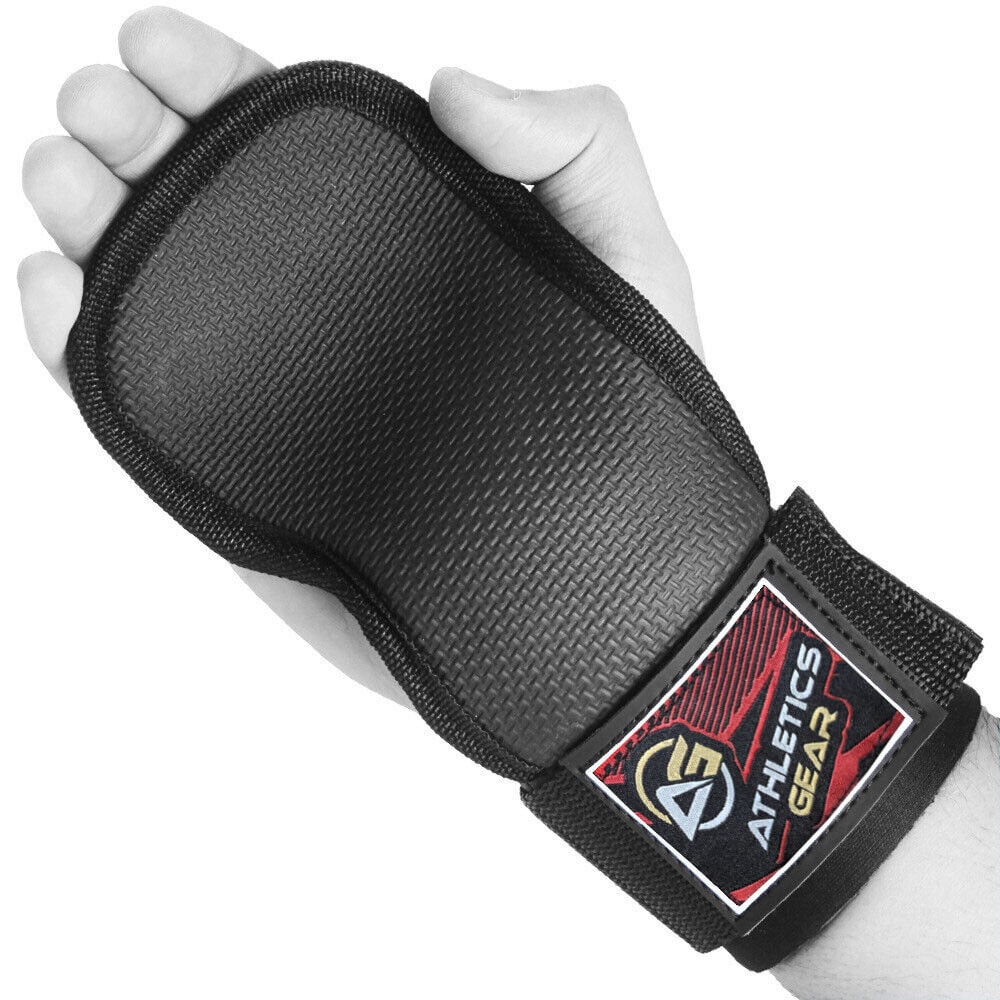 Weight Lifting Rubber Pads Gym Straps Neoprene Wrist Support Grips ...