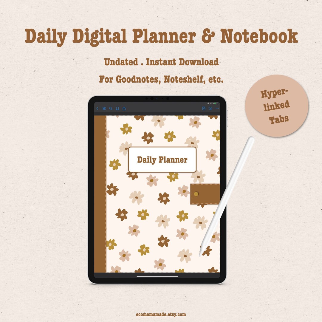 Daily Digital Planner & Notebook/simple Daily Planner/daily Planner ...