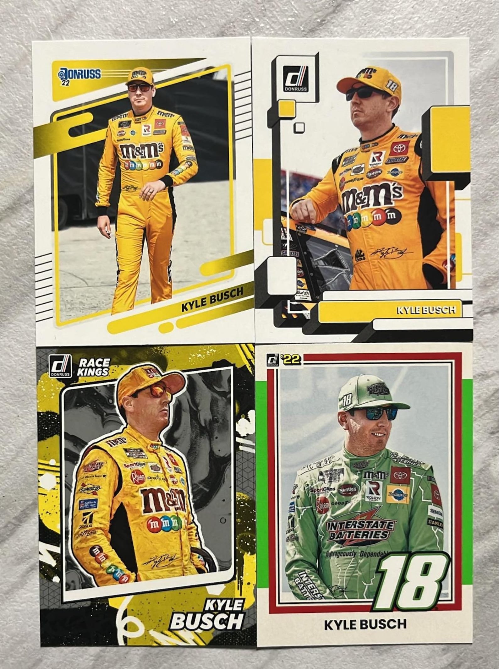 Kyle Busch Card Collection NASCAR Racing - Panini & Donruss Racing ...