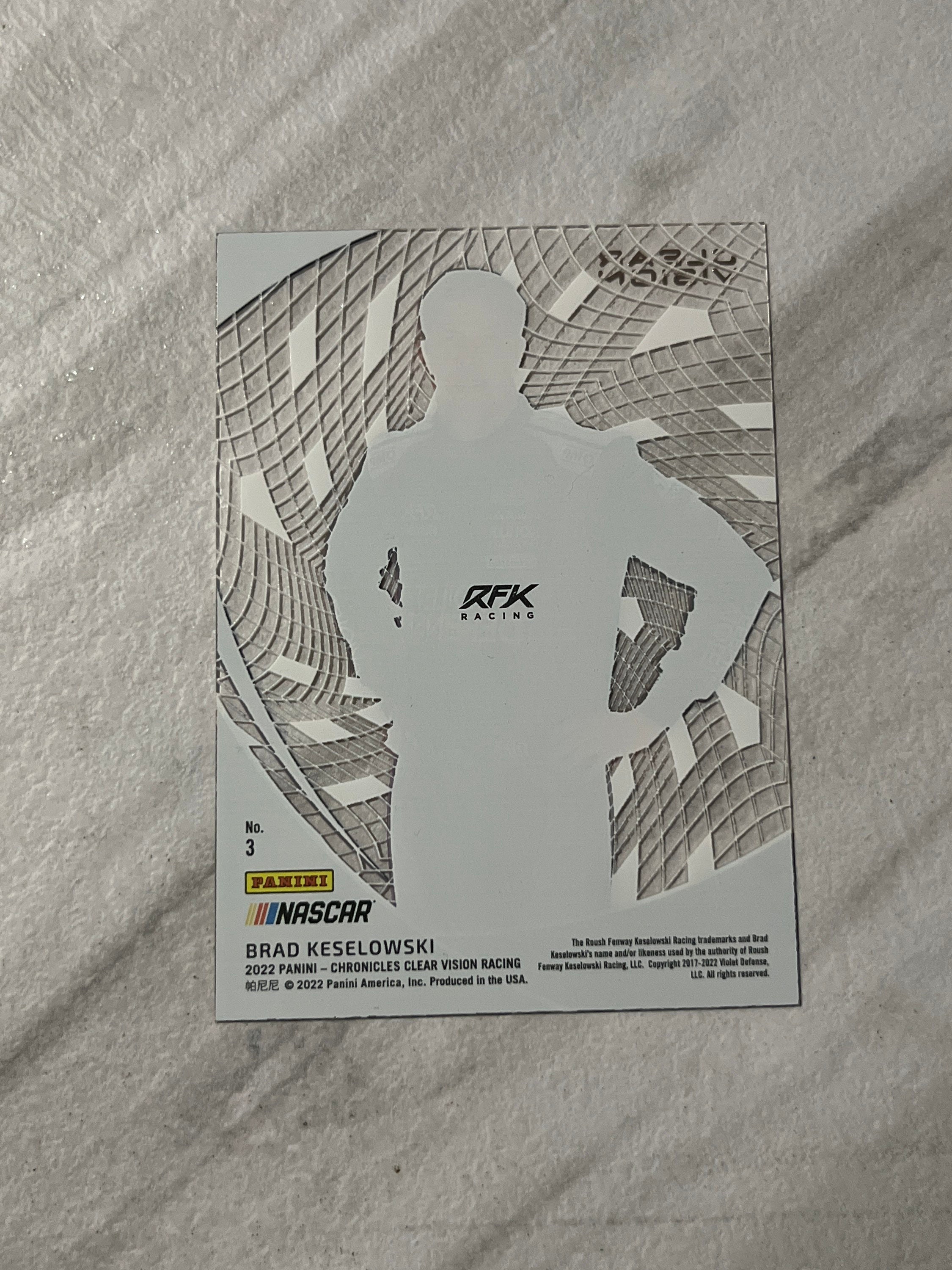 Pick a Card - 2022 Panini Chronicles NASCAR - CLEAR VISION Clear Cards ...