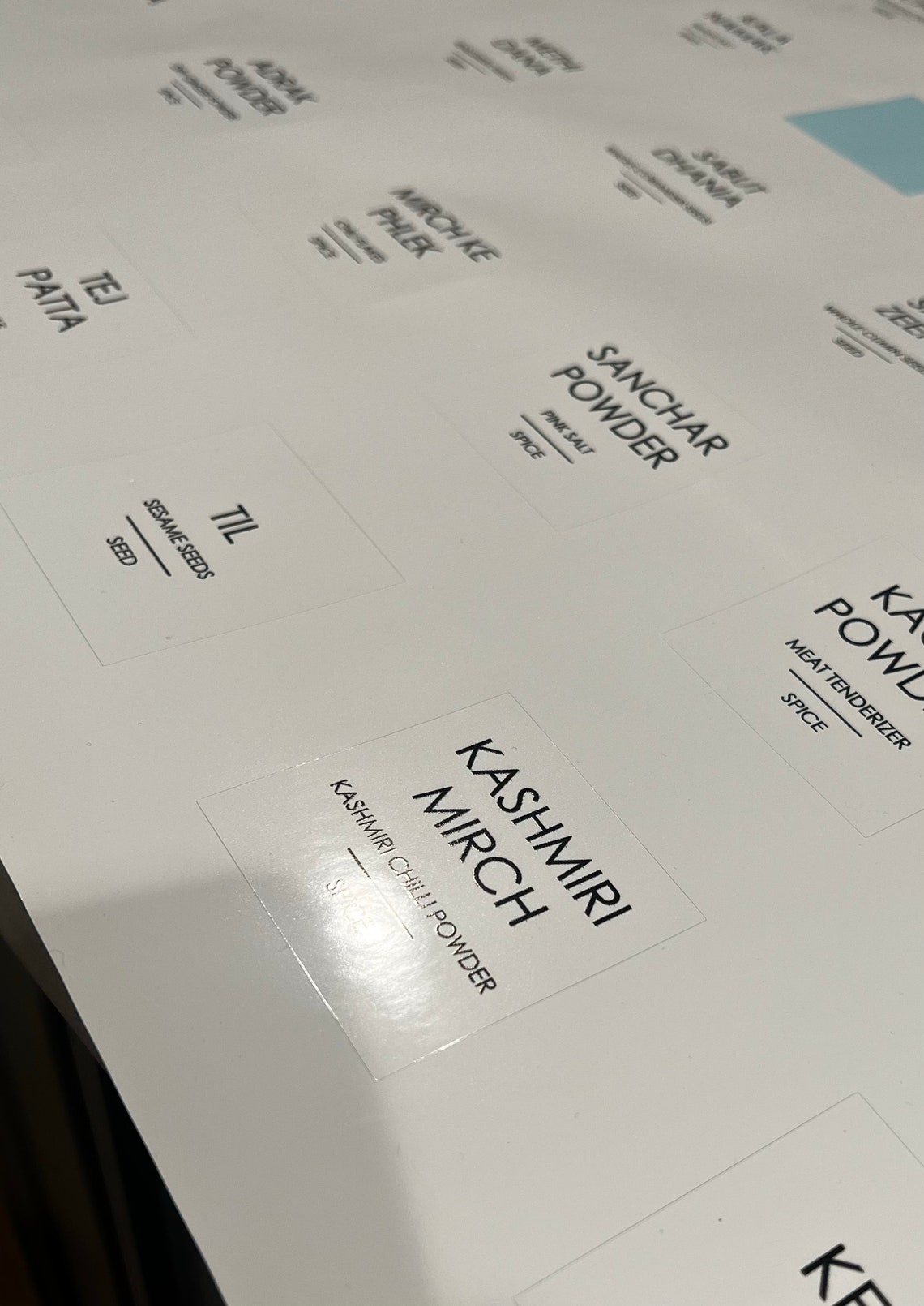 Masala Spice Labels Indian Spice Labels Pakistani Spice - Etsy