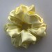 Yellow Scrunchie, Light Yellow Satin Scrunchy, Silky Scrunchie, Hair ...