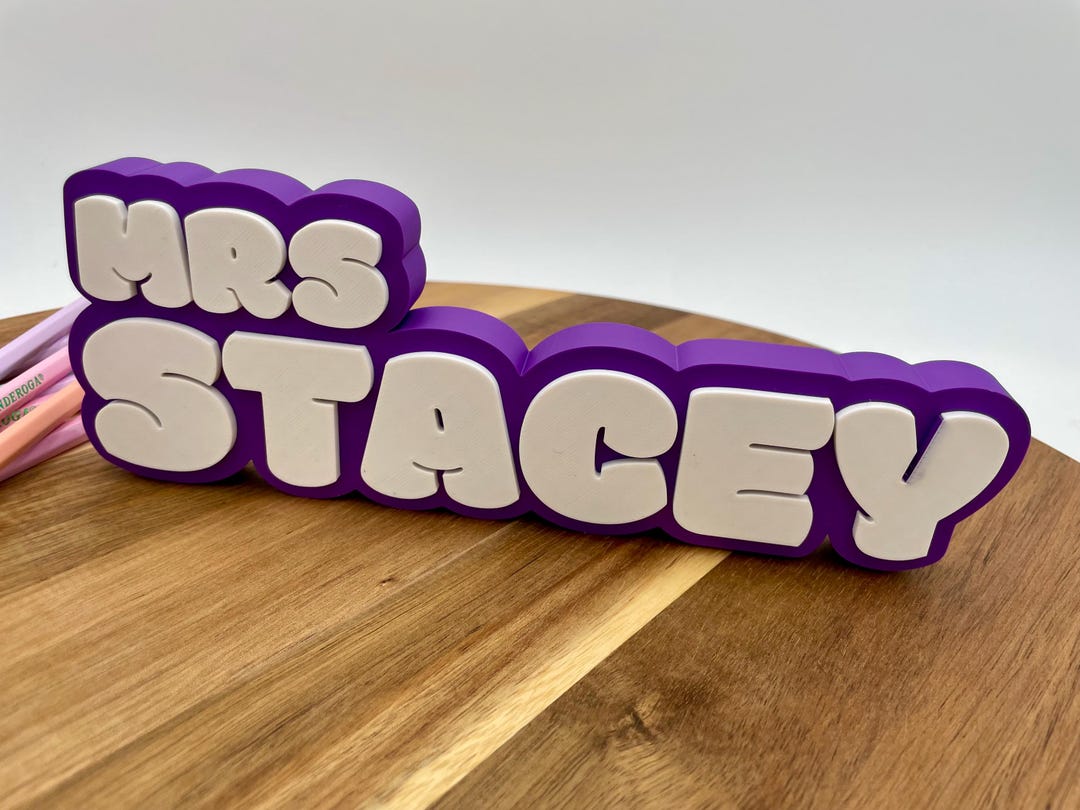 Personalized Name Plate - Teacher Name Sign, Desk Name Plate, Nurse ...