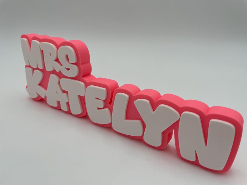 Personalized Name Plate - Teacher Name Sign, Desk Name Plate, Nurse ...