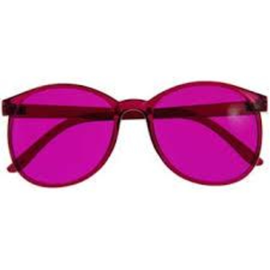 Magenta Color Therapy Round Style Eyewear. Eight Chakra Soul Star ...