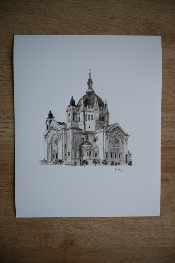 Cathedral of Saint Paul art Print - Etsy