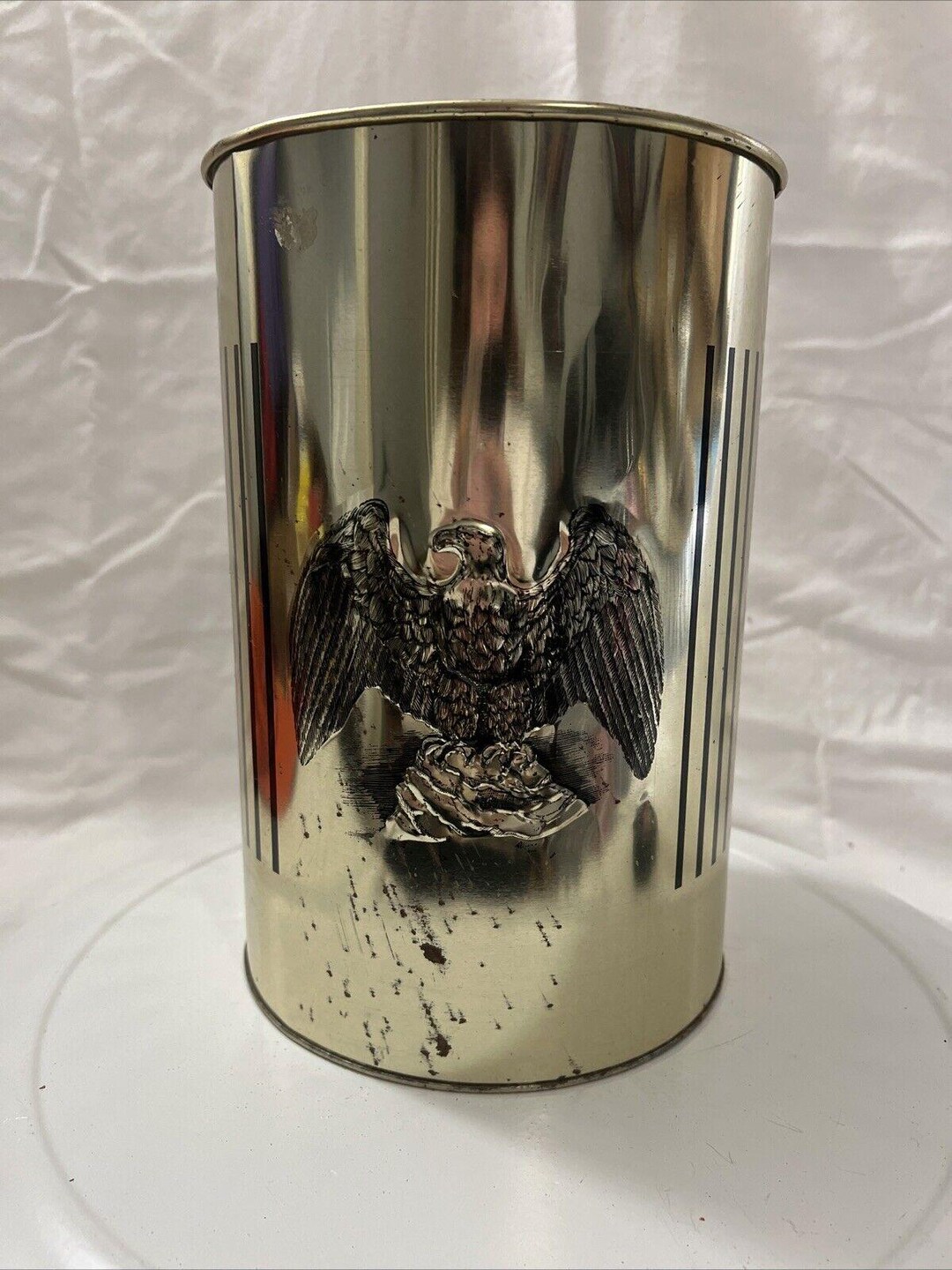 Vintage American Eagle Trash Can MCM Mid Century USA 11 - Etsy