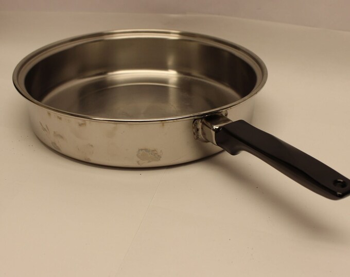 Vintage Flint Stainless Steel Frying Pan 463 - Etsy