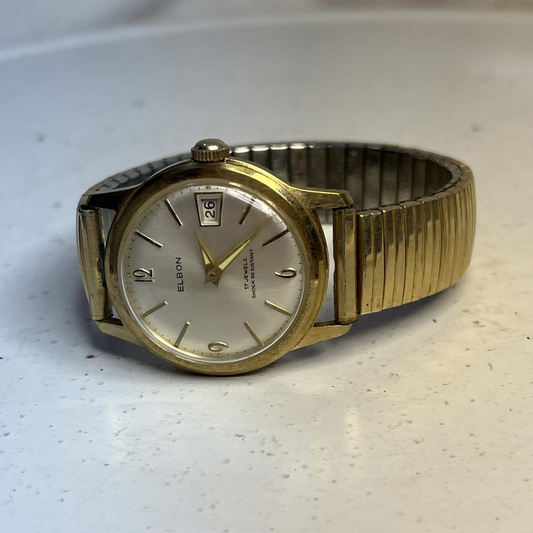 Vintage Elbon Men's Vintage Watch 17 Jewel Shock Resistant Test Working ...