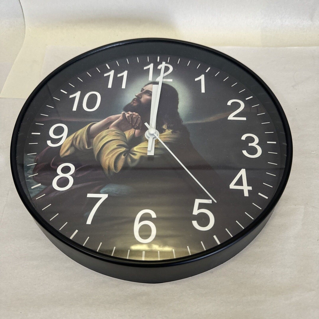 VTG the Prayer Clock 10 Black Clear Crisp Audio Perfect Gift Christmas ...