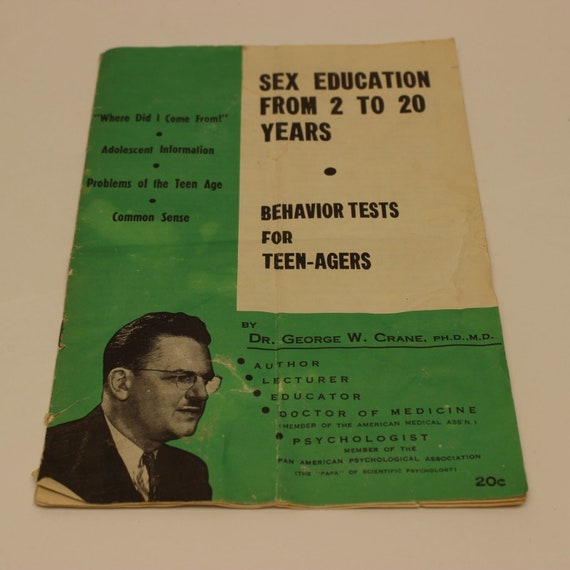 Vintage Sex Education From 2 To 20 Years By Dr George W Etsy 