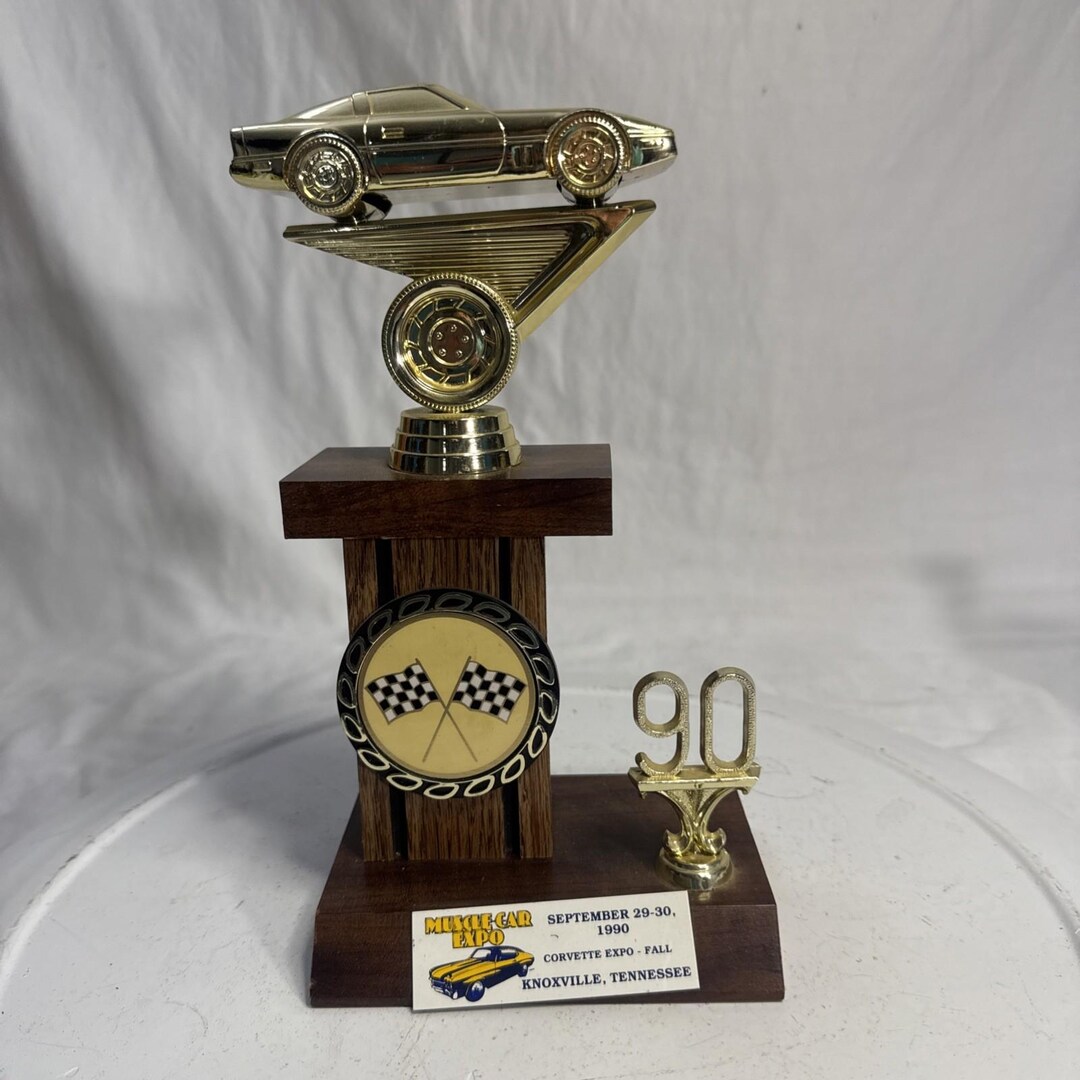 Vintage Race Car Trophy Racing Speed Vehicle Transportation Car Show ...