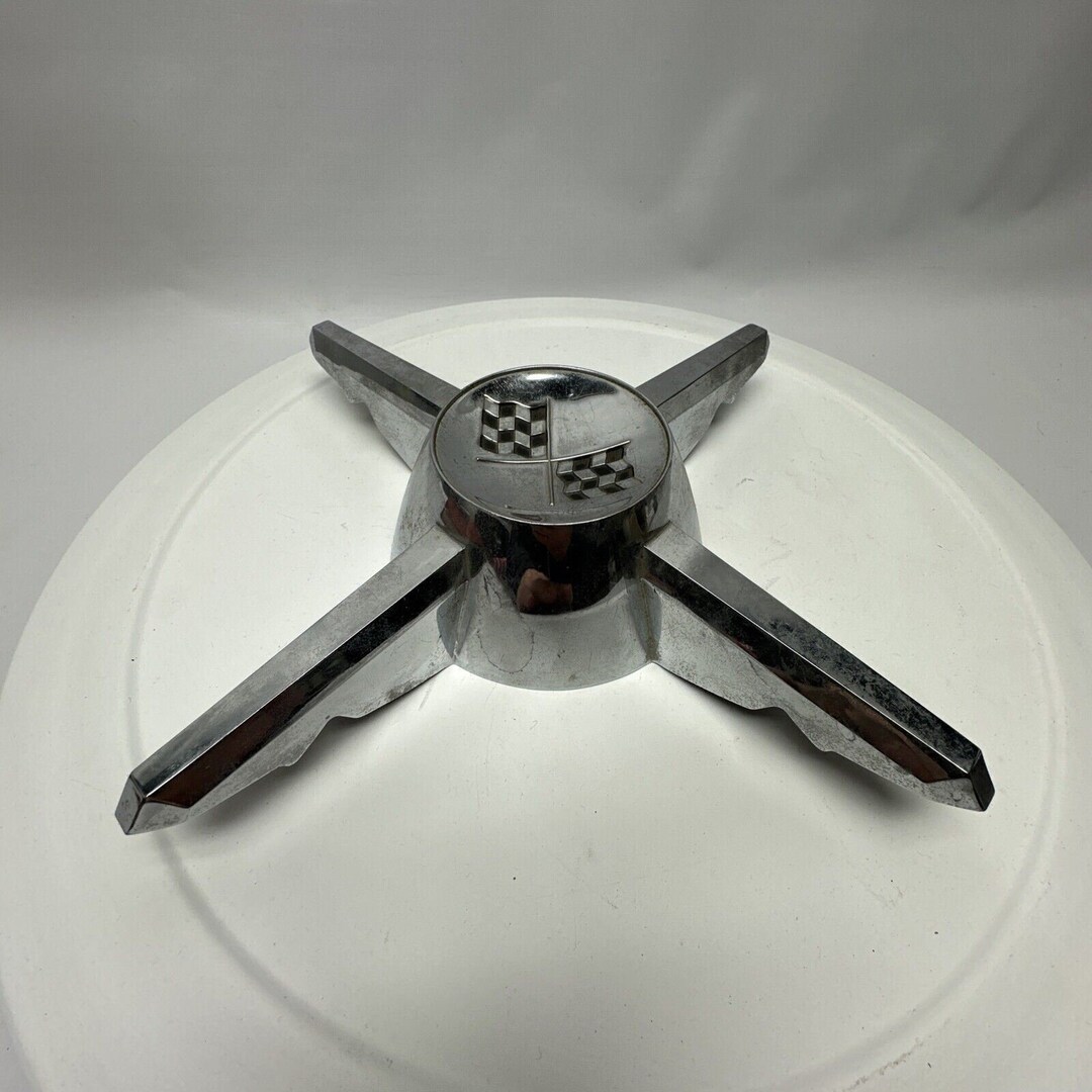 Vtg Wheel Rim Hub Chrome Center Cap Spinner Tri-bar 4-bar - Etsy