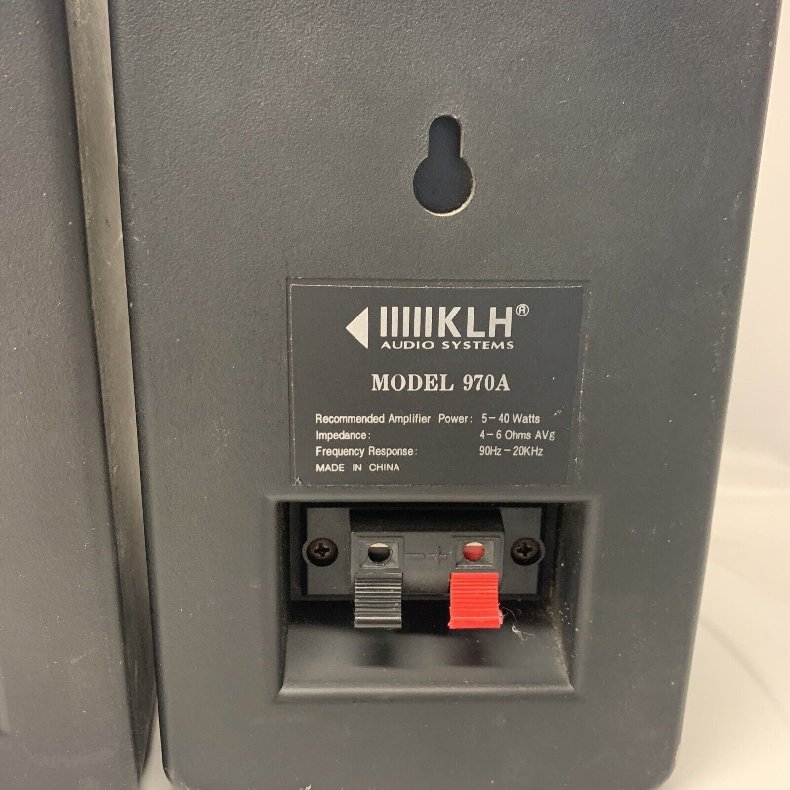 KLH Audio Systems 970A Main Stereo Bookshelf Speakers Pair 40 Watts 6 ...