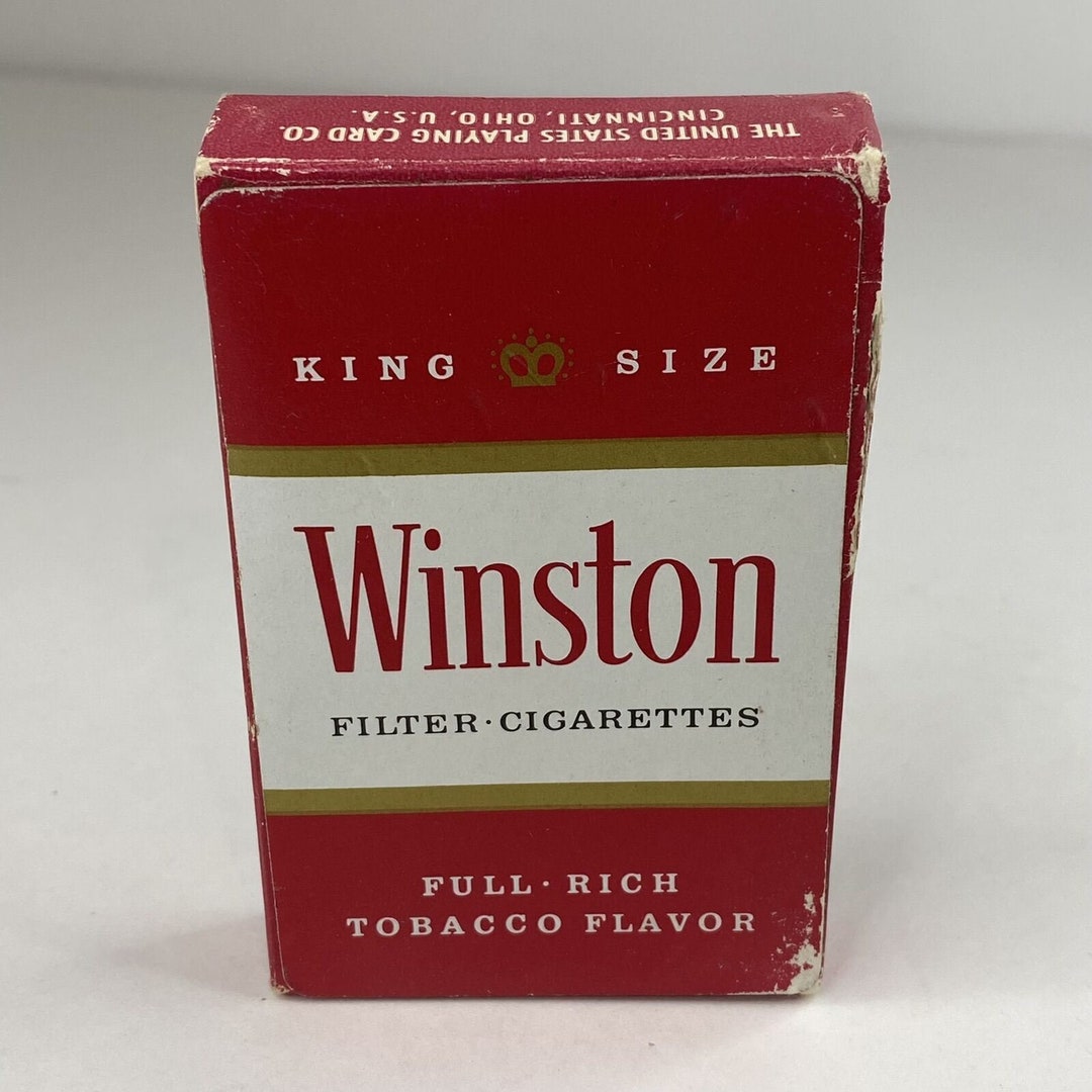 Winston King Size Filter Cigarettes Playing Cards - Etsy