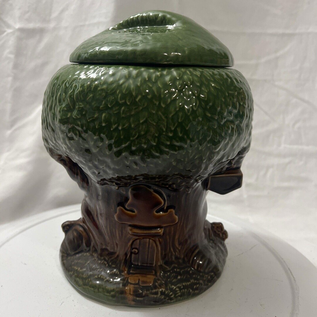 Keebler Tree House Cookie Jar 1981 Mccoy 350 Vintage Nature Woodsy ...