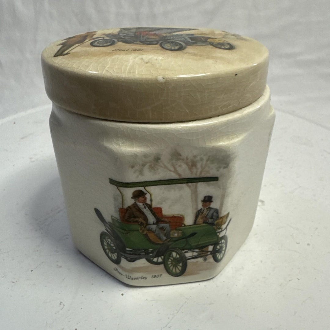 1960s Frank Cooper Sandland Ware Marmalade Jar Vintage Cars Pattern - Etsy