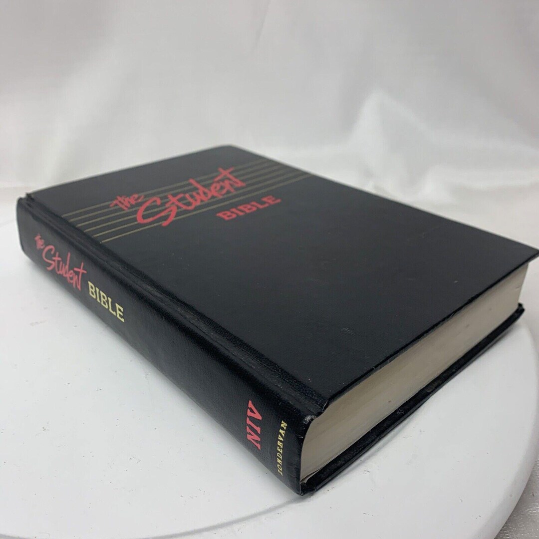 1984 NIV Text - the Student Bible - Black Hardback Cover - Hardcover ...