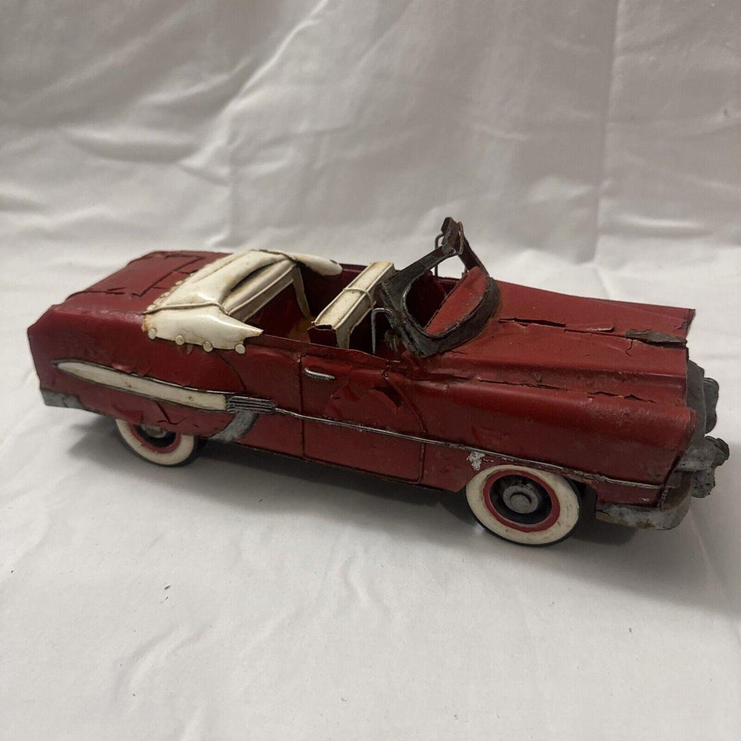 Metal Convertible Car Decorative Display Decor Resembles A 56 Chevy - Etsy