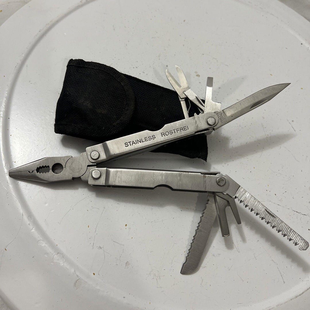 Vintage Rostfrei Multi Tool Stainless Pocket Knife Set 9 Tools, With ...