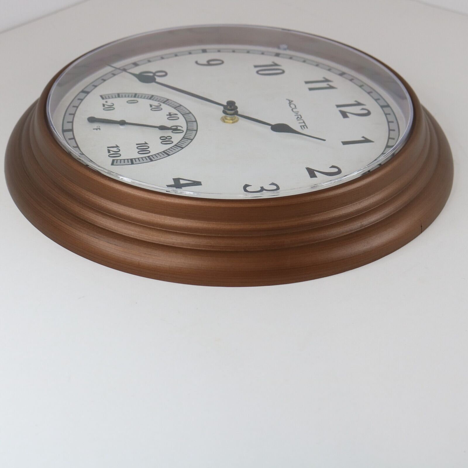 Acurite Metal Indoor/outdoor Clock Thermometer - Etsy