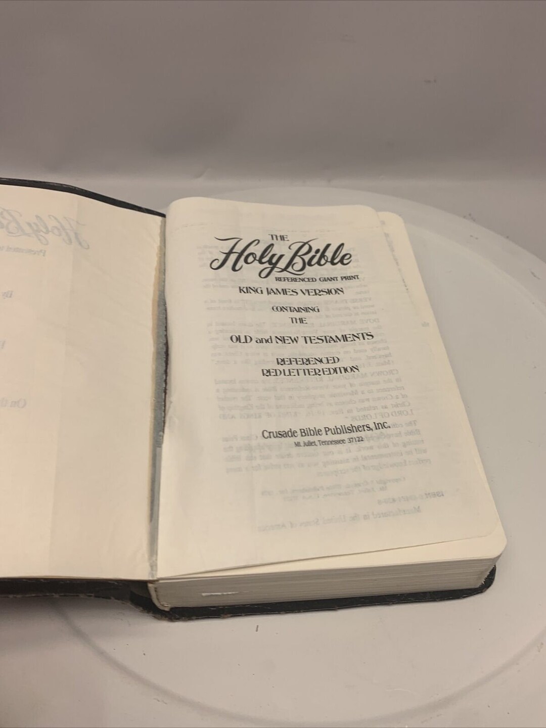 Holy Bible KJV Vintage 1979 Giant Print Crusade Publishers Red - Etsy