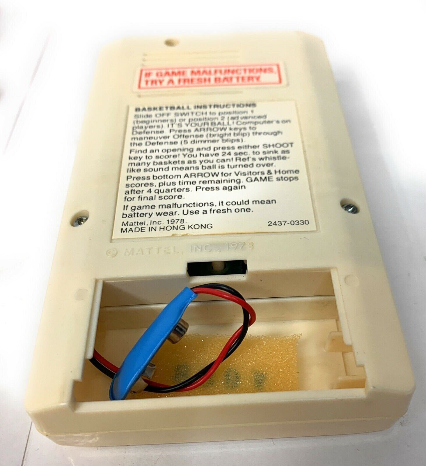 Mattel Handheld Electronic Basketball Game - Etsy