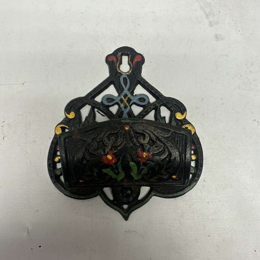 Wilton Products Antique Home Décor Cast Iron Wall Mount Match Holder - Etsy