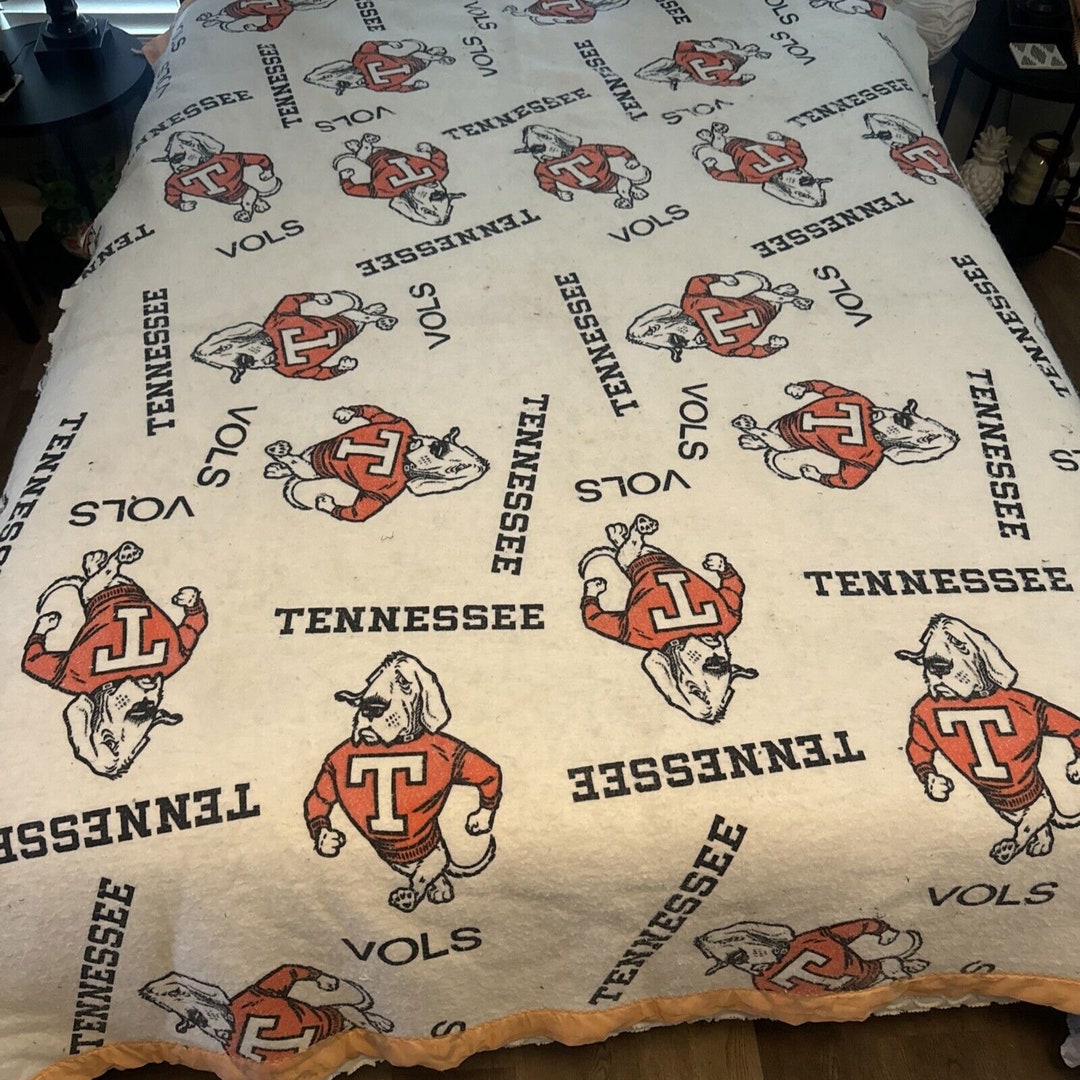 University of Tennessee Vols Fleece Throw Blanket UT Volunteers Vintage ...