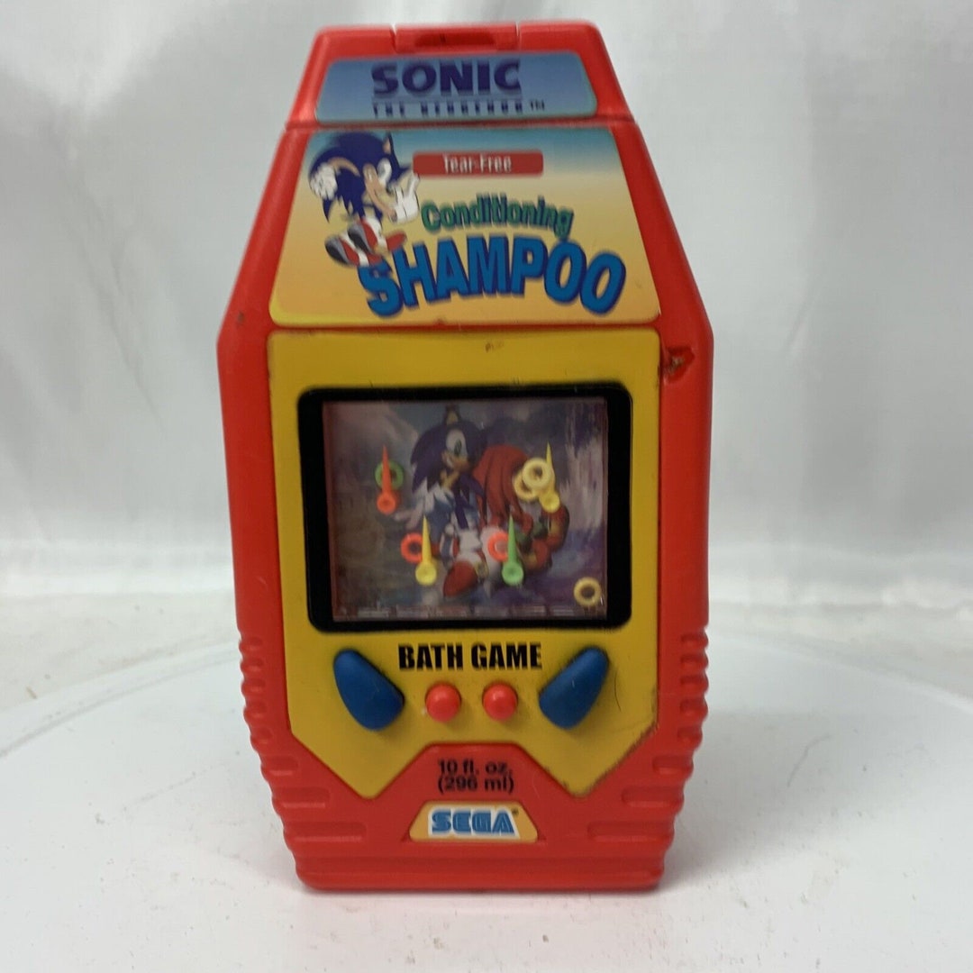Rare 1998 SEGA Sonic the Hedgehog Shampoo Bottle Bath Game Kids Choice ...