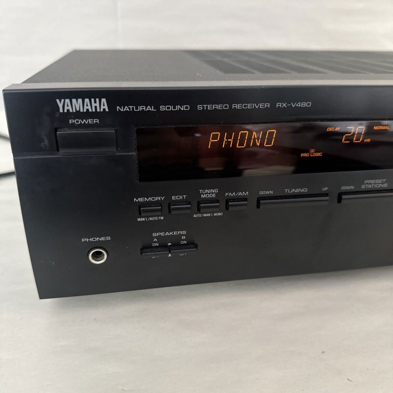 Yamaha Natural Sound RX-V480 Receiver Hifi Stereo Phono 5-ch AM/FM No ...