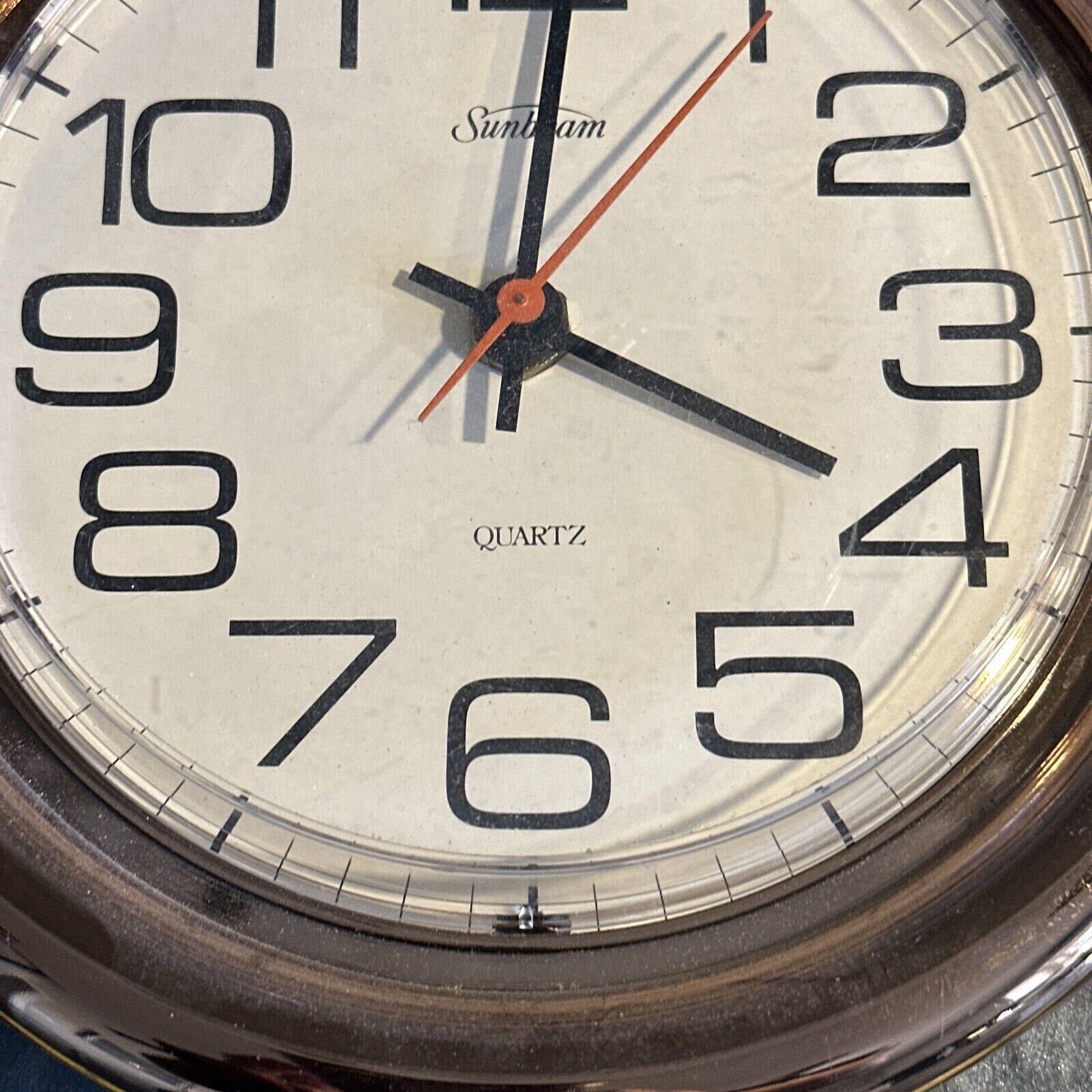 Vintage SUNBEAM Chrome-finish 9 Round Quartz Wall Clock. - Etsy