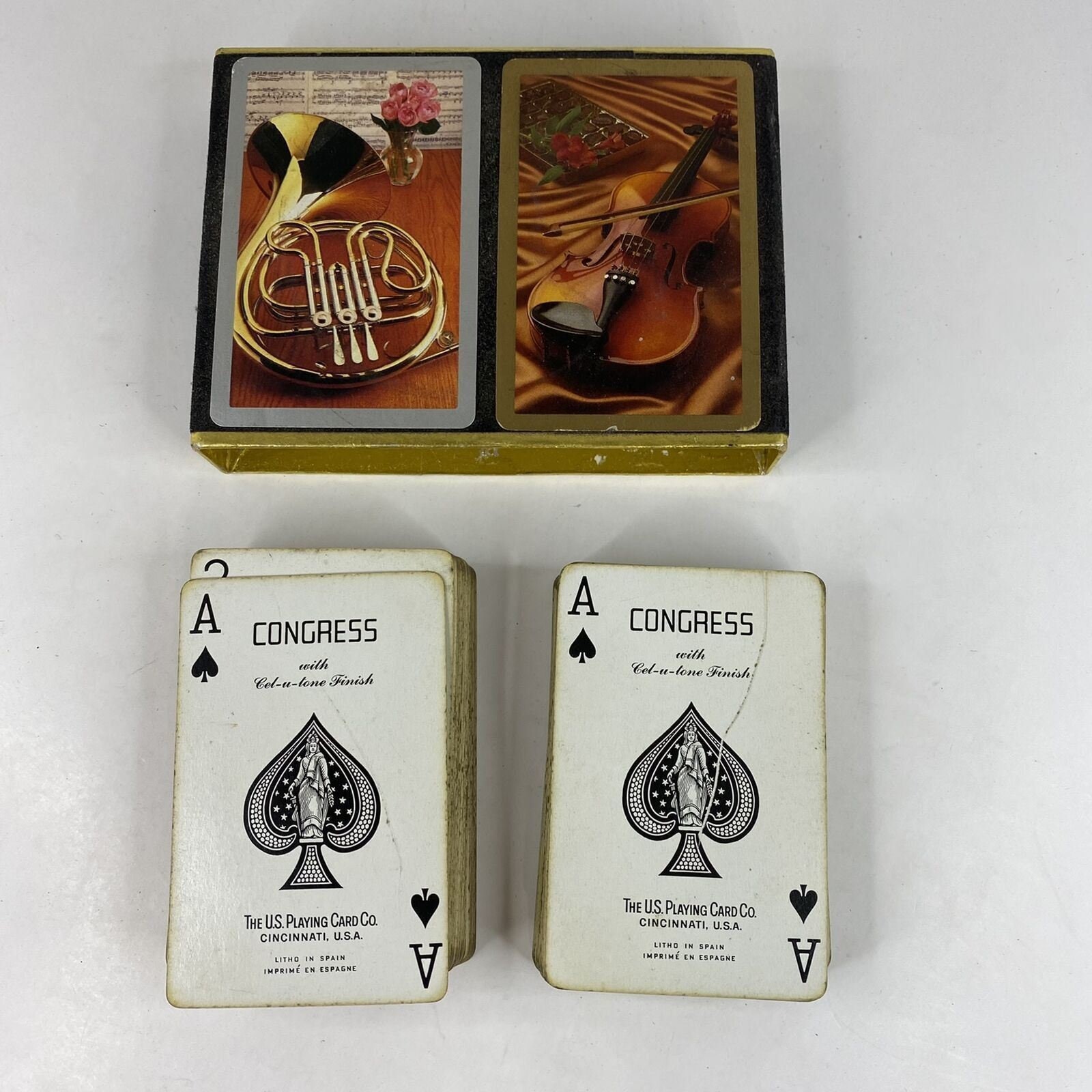 Vintage Arrco Playing Card Double Deck With Case - Etsy