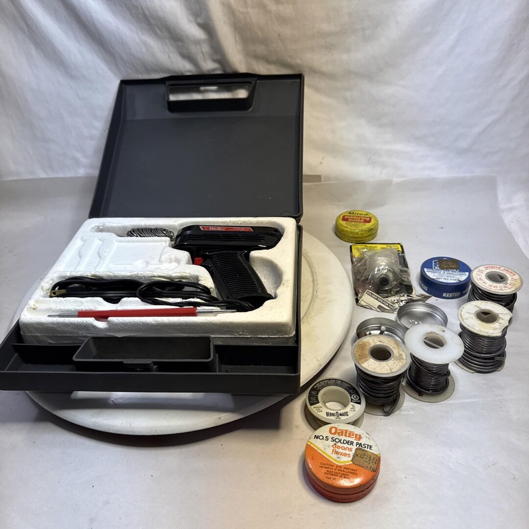 Weller 8200 N Soldering Gun With Case and Extras Tested Works Vtg - Etsy